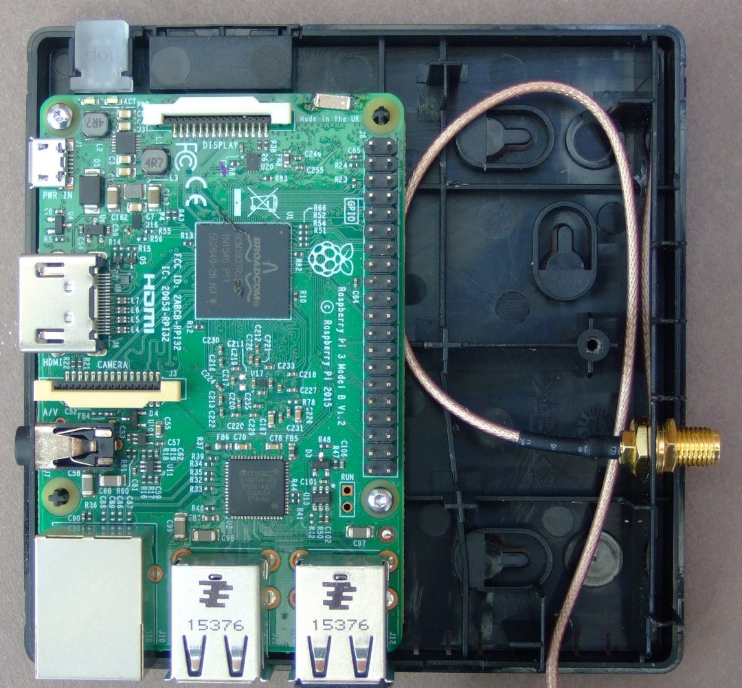 Externe Antenne am Raspberry mit neuem Funkmodul RPI-RF-MOD | STALL